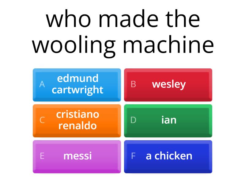 revolution names - Quiz