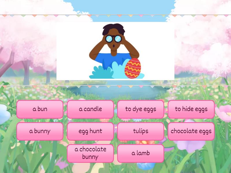 Easter Vocabulary 2. - Find the match