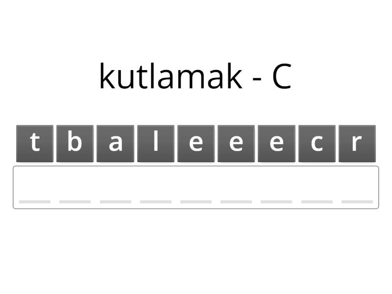 WORD LIST - Anagrama