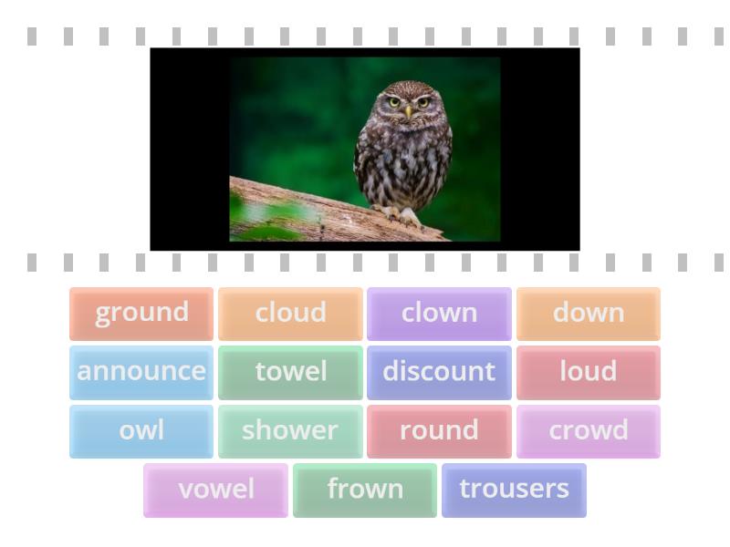 ow, ou matching game 9.5 - Find the match