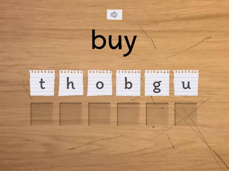 Past Simple Irregular verbs Part 1 - Anagram