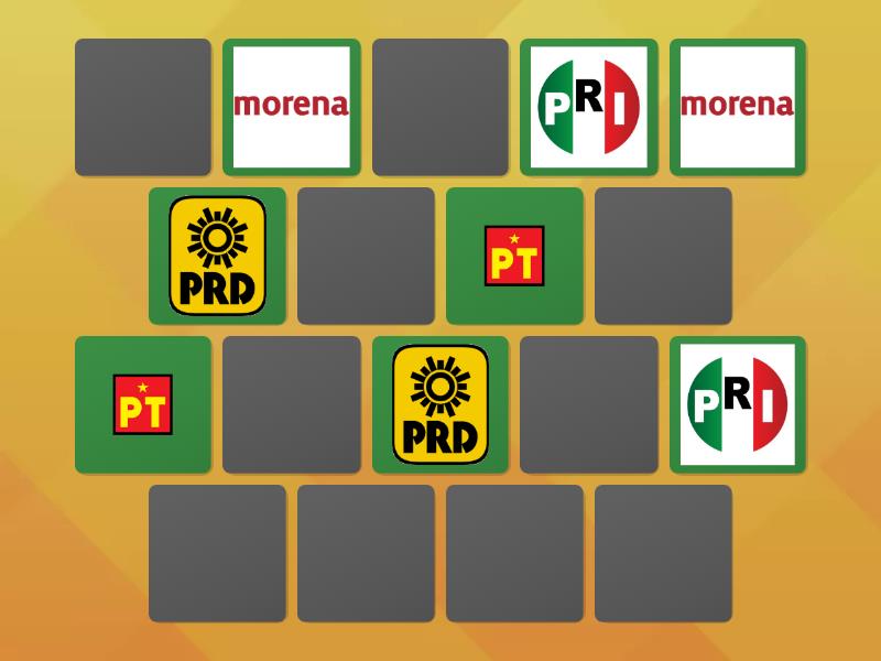 Partidos politicos mexicanos - Matching pairs
