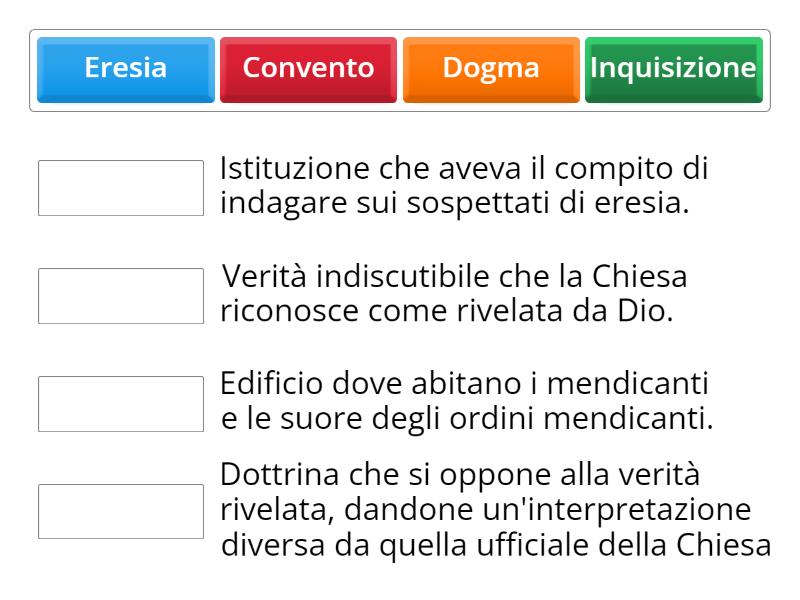 La Chiesa, l'Impero e i Comuni nel Duecento - Match up