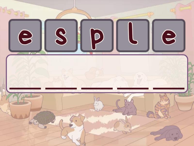 Verbs of actions present simple - Anagram