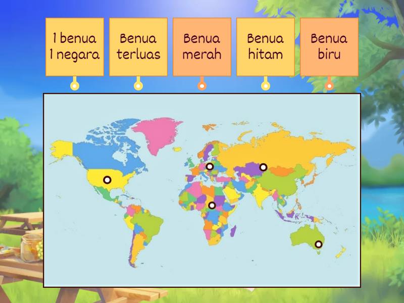 Benua di Dunia - Labelled diagram
