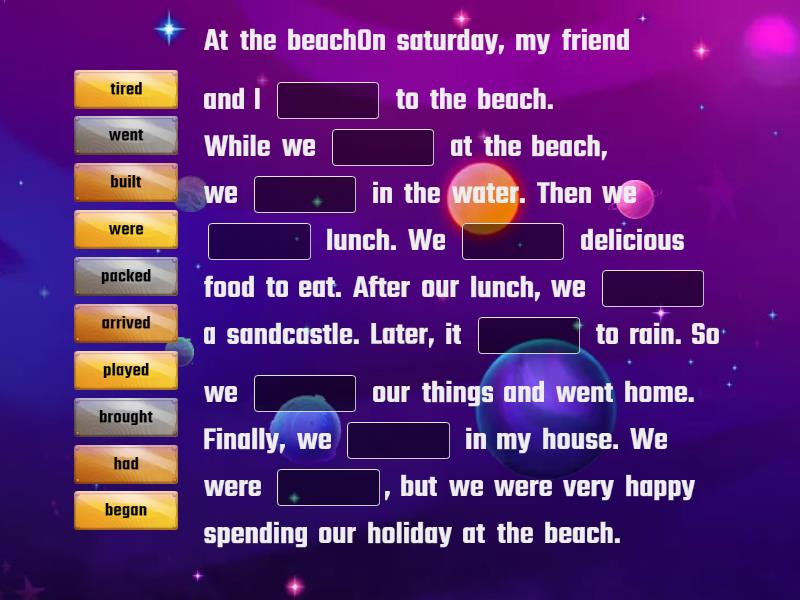 RECOUNT TEXT - Missing word