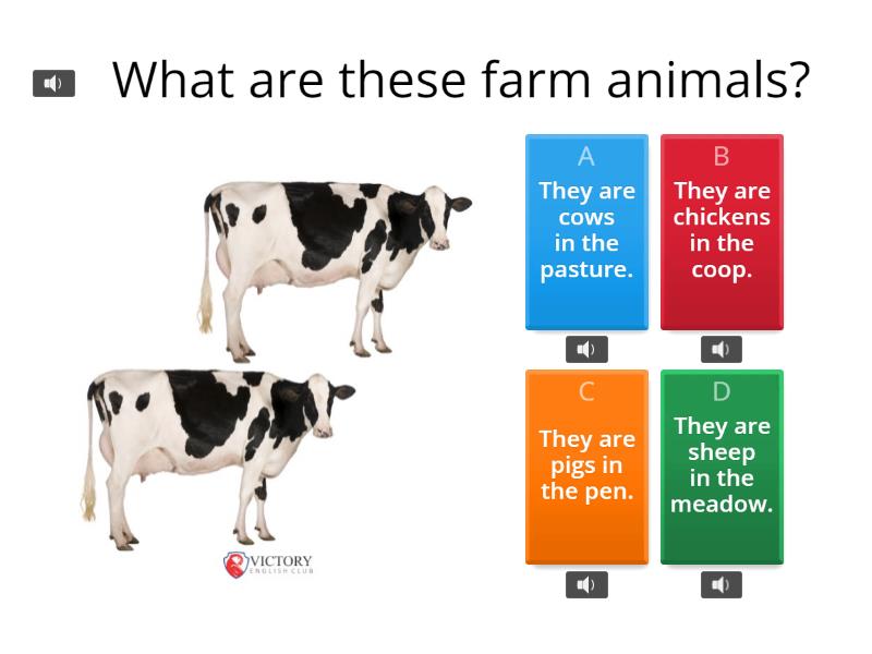 UNIT 4 - FARM ANIMALS / THEY ARE - PART 2 - Quiz