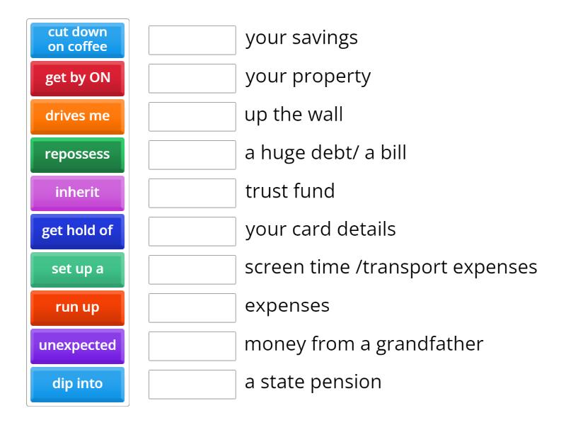 Collocations - Match up