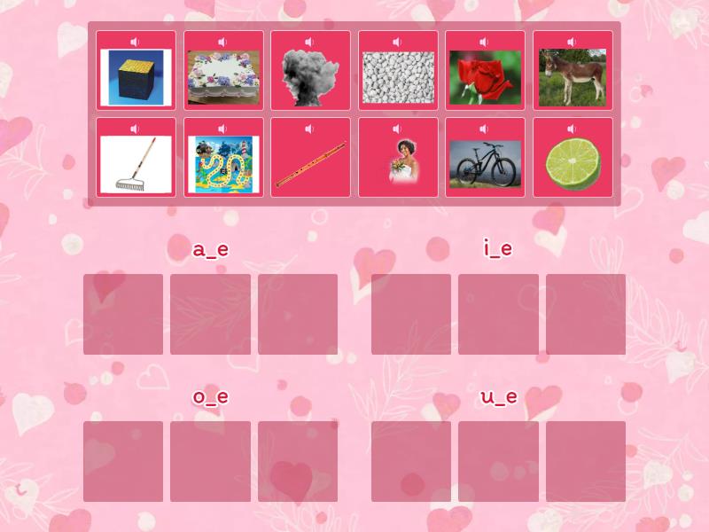 What long vowel sound do you hear? - Group sort