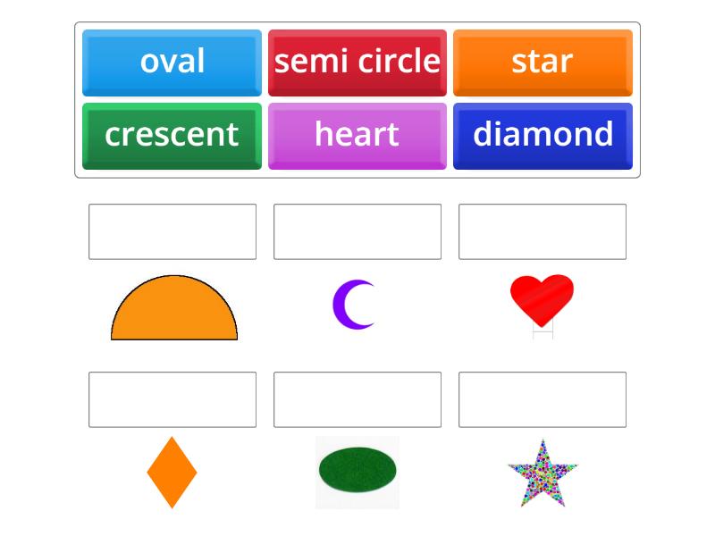 2 dimensional shapes_more (reading) - Match up