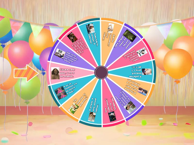 Present Continuous VS Present simple - Spin the wheel