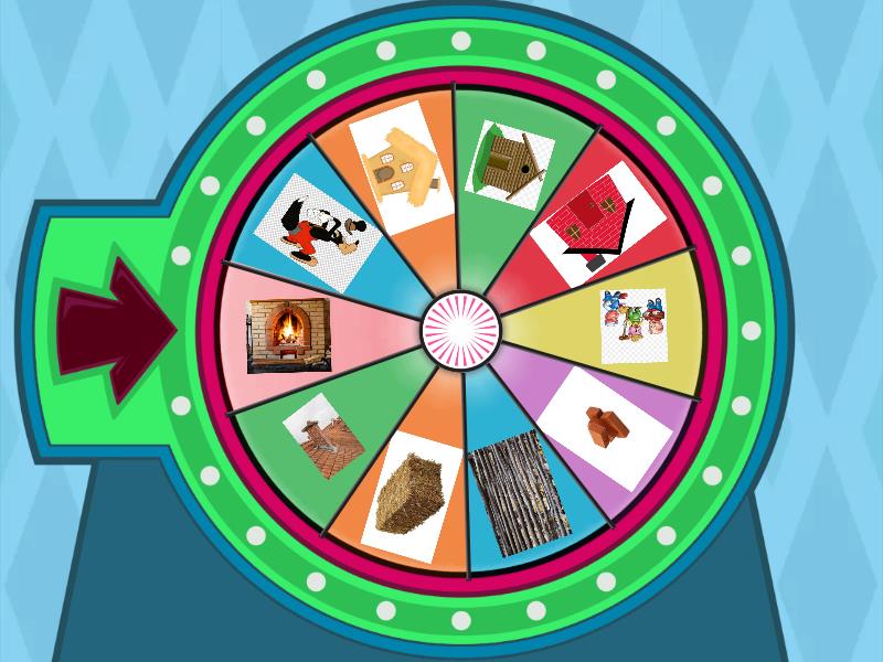 Bingo - Three Little Pigs - Spin the wheel