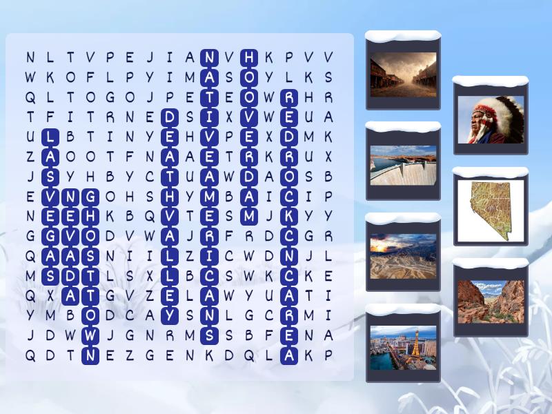 Nevada - Wordsearch