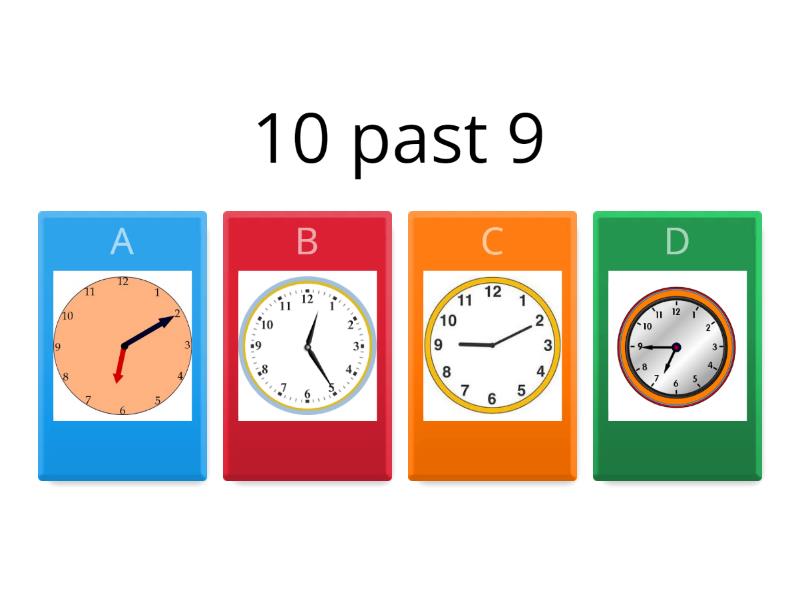 ANALOGUE CLOCKS: 5 MINUTE INTERVALS including o'clock, quarter to ...