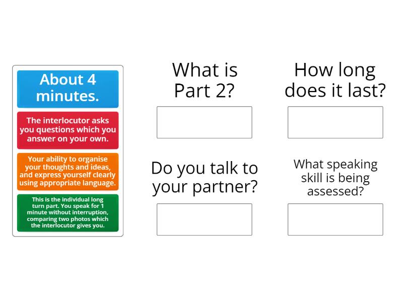 Speaking Part 2 | B2 First - Group sort