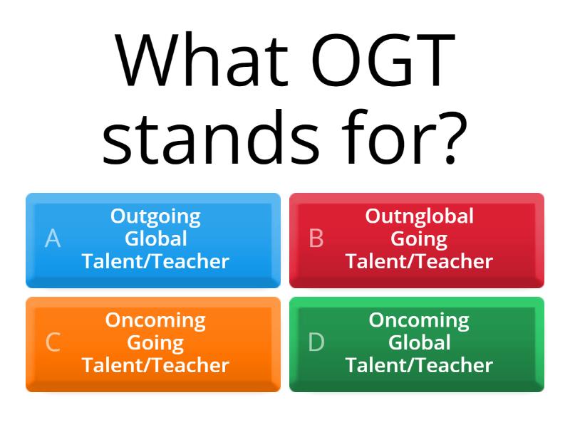 OGT - Quiz