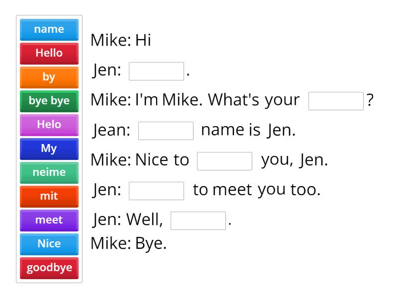 When you first meet someone - Complete the sentence