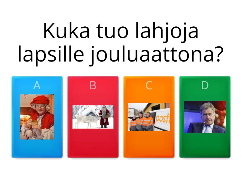 Ksenian jouluvisa - Quiz