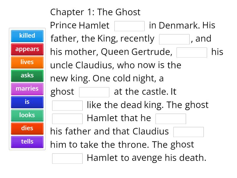 Hamlet - s - Complete the sentence