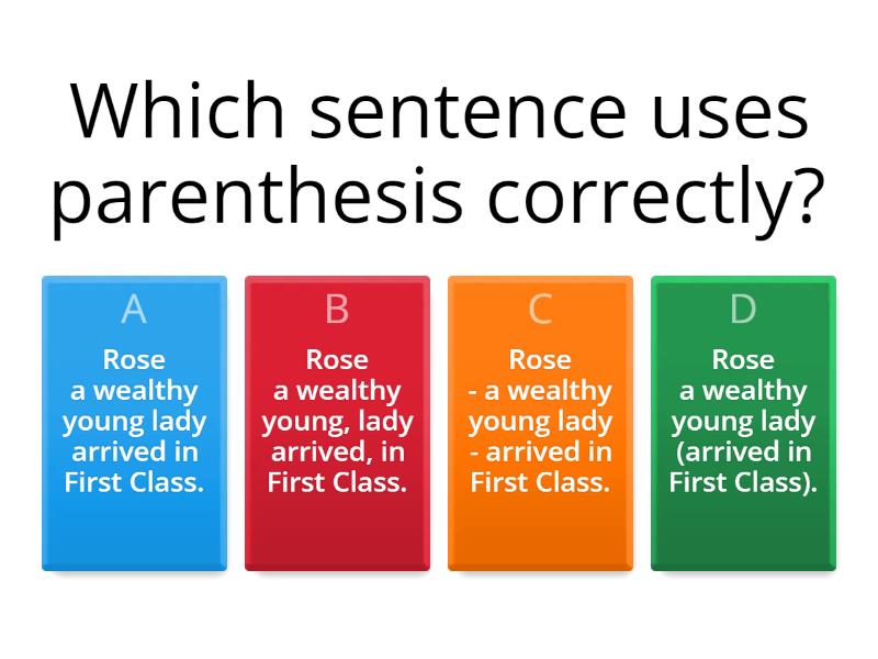 Titanic Parenthesis - Quiz