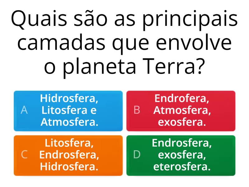 Perguntas Sobre o Planeta Terra - Quiz