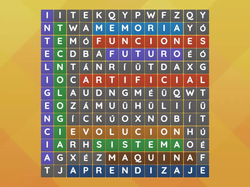 Inteligencia Artificial - Sopa de letras