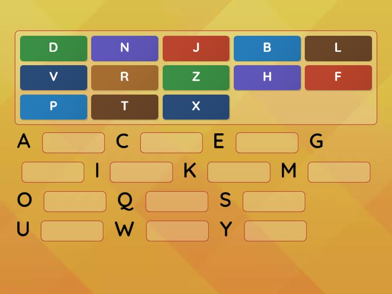 Alphabet-Every Other Letter- 2 - Complete the sentence