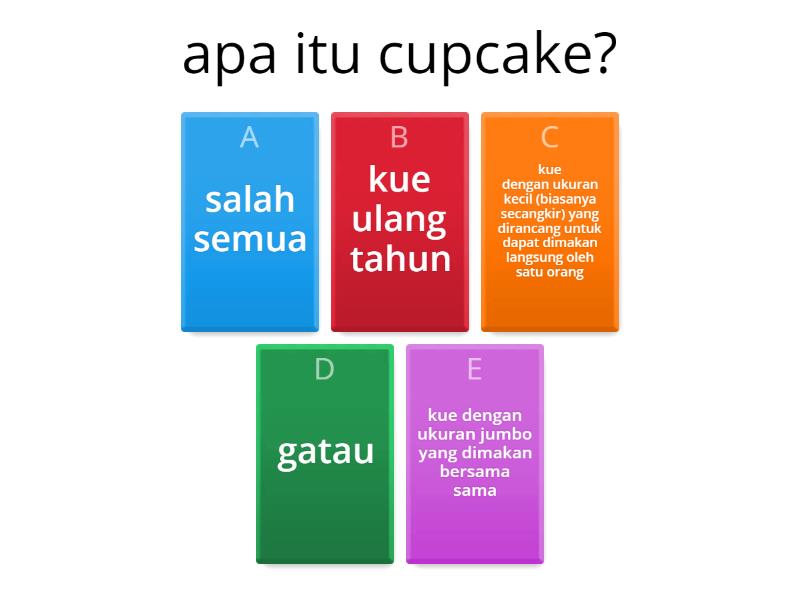 kuis cupcake - Quiz