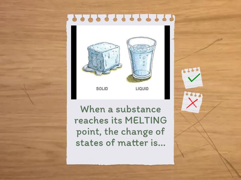 MELTING AND BOILING POINT - Flash cards