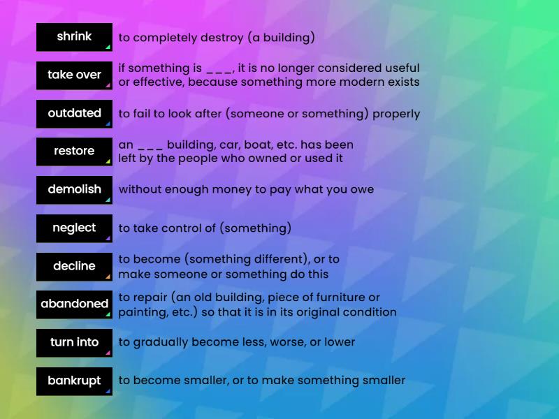 2C Urban change (Roadmap B2+) - Unscramble