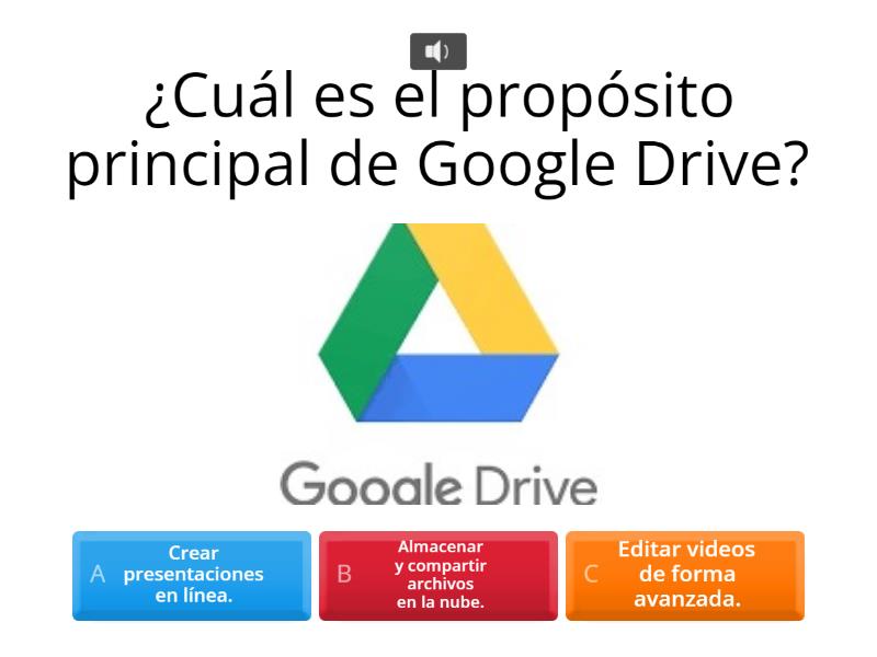 Autoevaluación Google Drive - Quiz