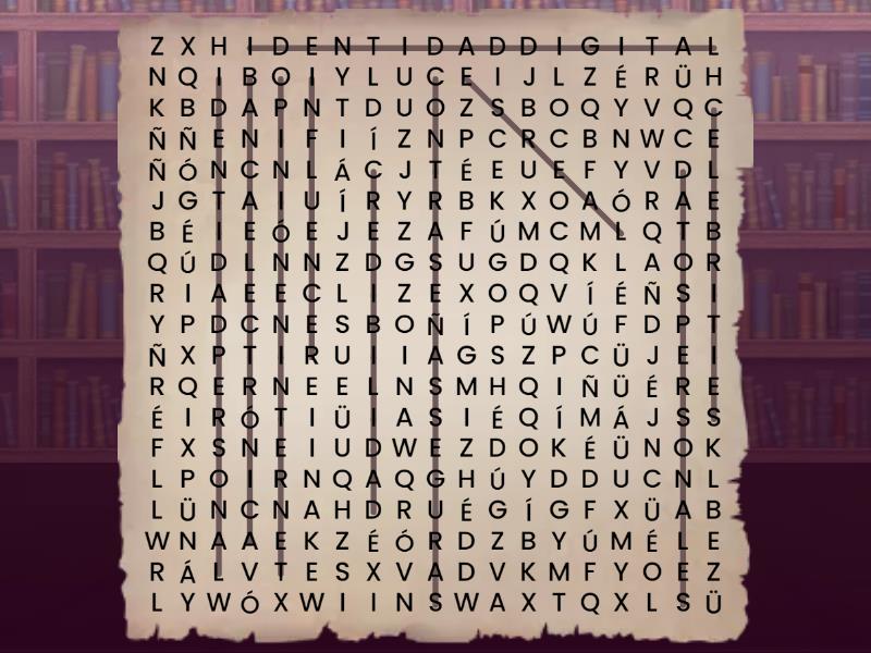 Identidad digital - Sopa de letras