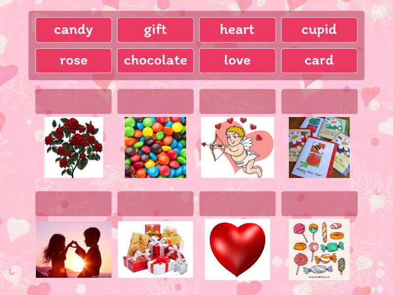 Valentine vocab - Match up
