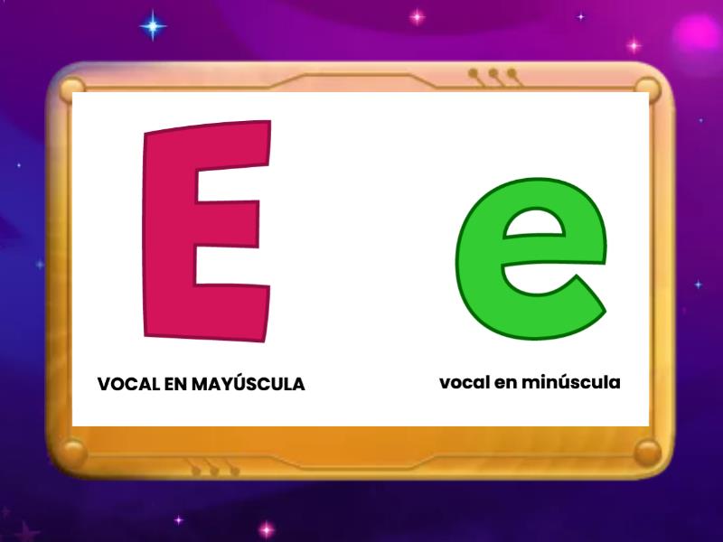 Las vocales - Flash cards