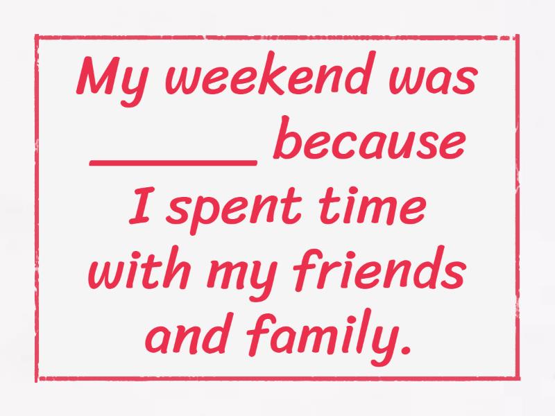 The Perfect Weekend For An Introvert English for kids, teens and adults ...