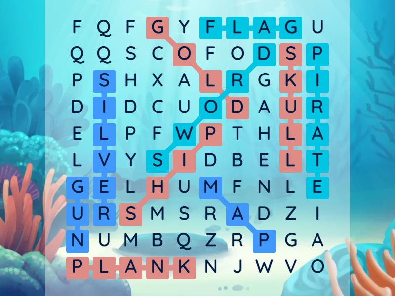 Treasure tile - Wordsearch