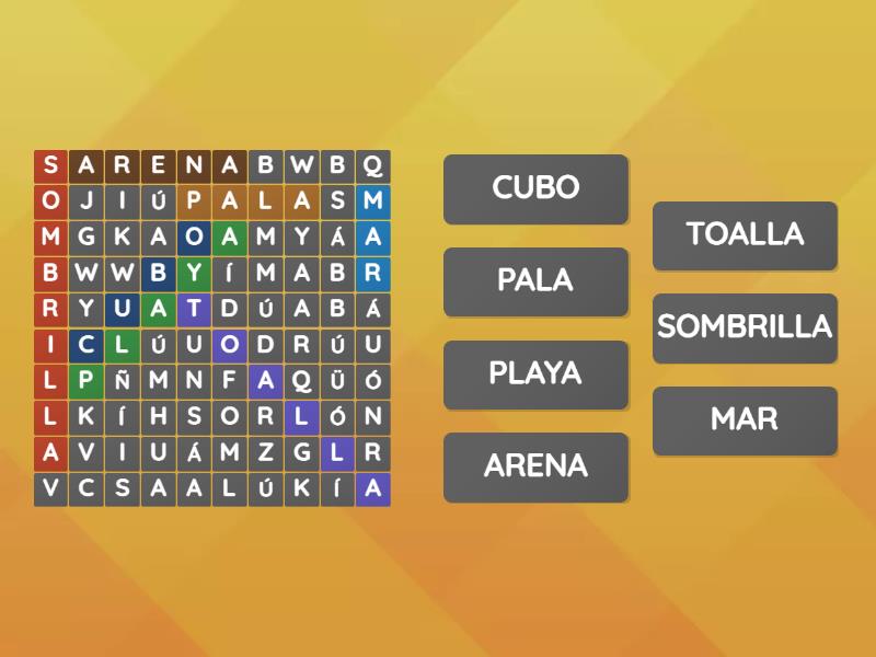 SOPA DE LETRAS - Wordsearch