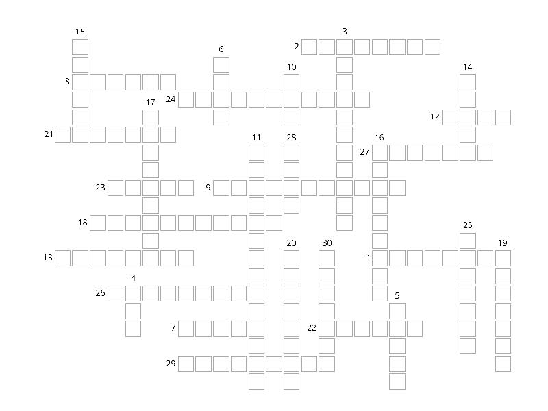 5 April 2024 Vocabulary test - Crossword