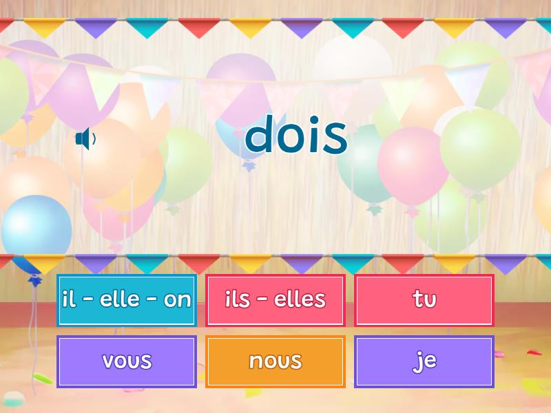 le verbe Devoir 3 - Find the match