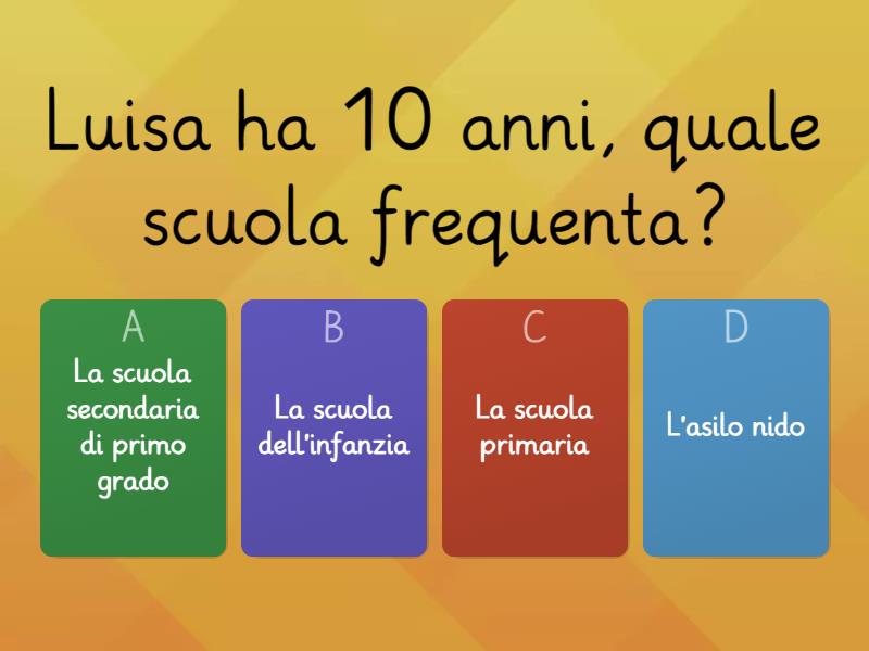 La scuola italiana - Cuestionario