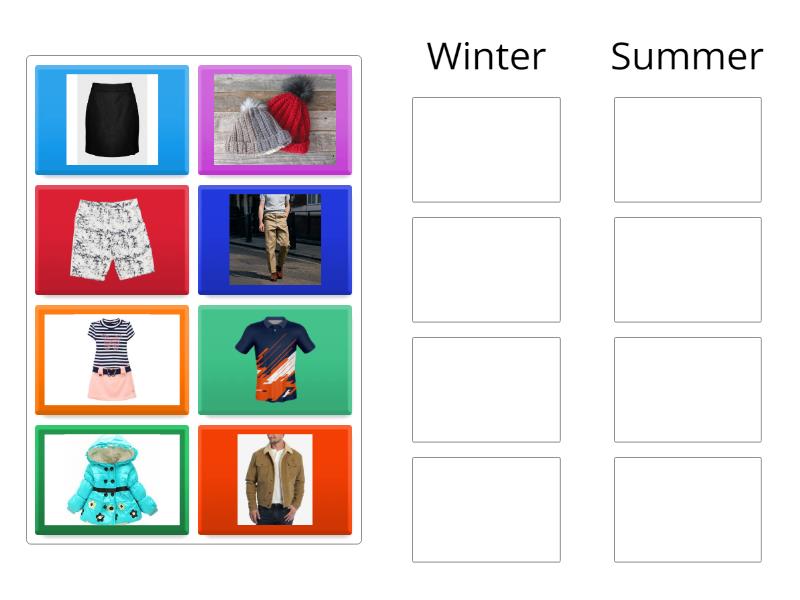 Season clothes - Group sort