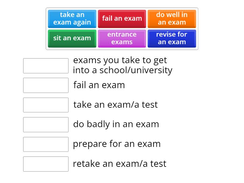 Focus 1 Unit 5 Word Store 5C - Match up