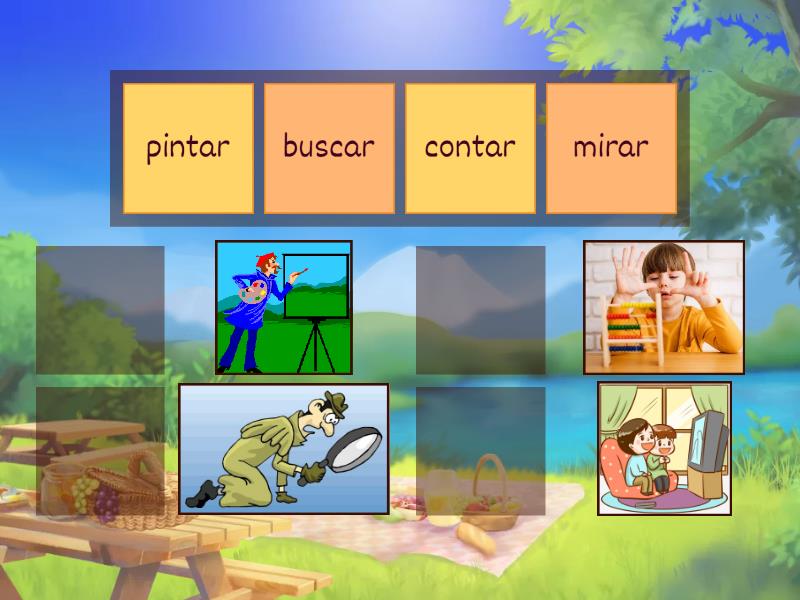 Verbos comunes en español parte 1 - Match up