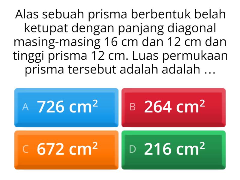 Soal Prisma - Quiz