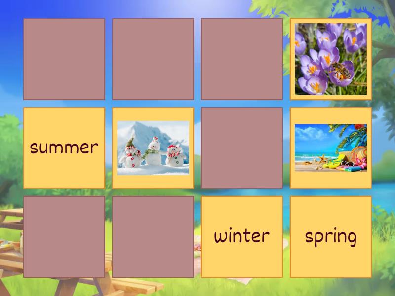 seasons - Matching pairs