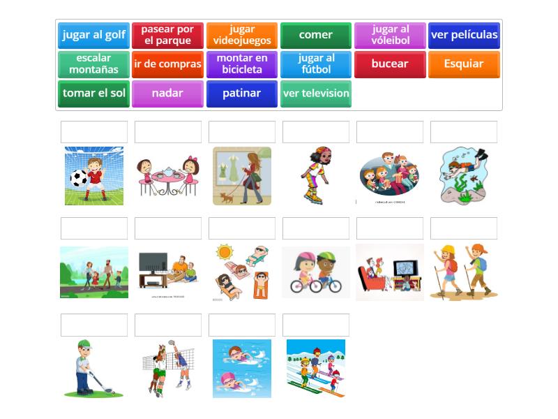 Los Pasatiempos - Une las parejas