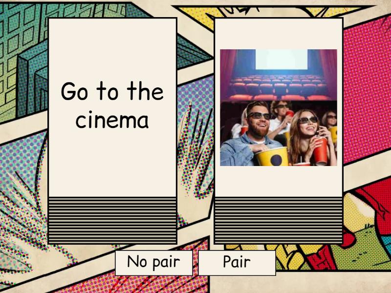 Free time activities vocabulary Pair/No pair - Pair or No Pair