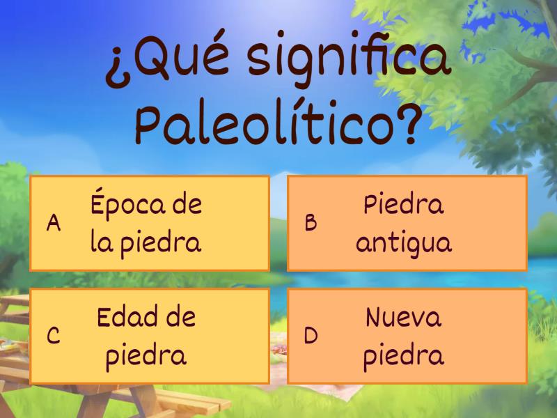 7° Paleolitico - Cuestionario