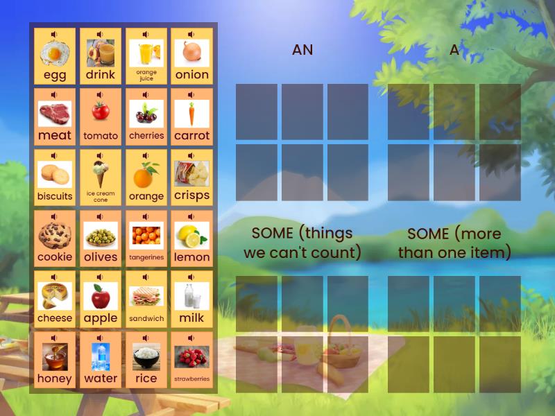 A, an or some? Tabla de clasificación - Group sort