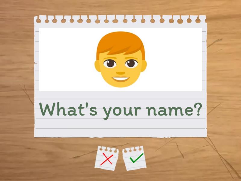 Personal information - Flash cards